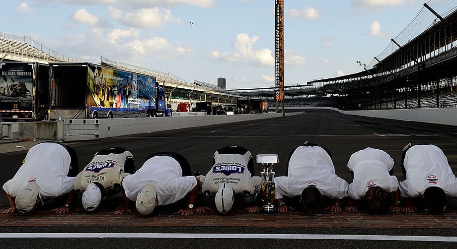 @nascarcasm: Kissing the Bricks at IMS is gross | NASCAR.com