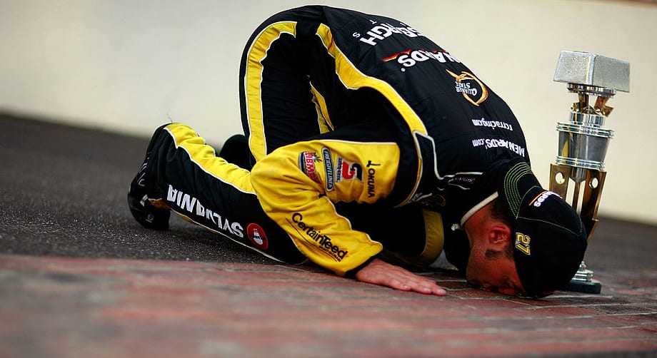 @nascarcasm: Kissing the Bricks at IMS is gross | NASCAR.com
