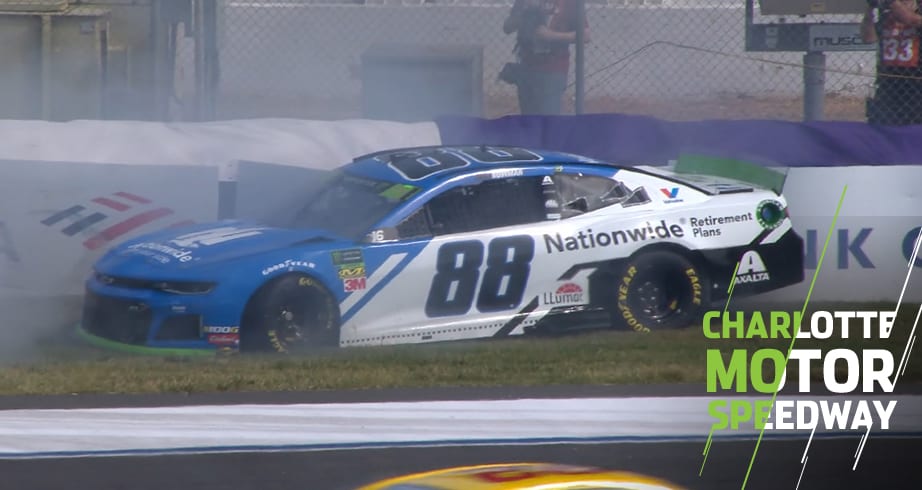 Alex Bowman crashes with seconds left in Roval practice | NASCAR.com