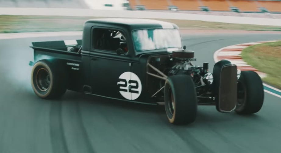 Watch: Joey Logano takes 1935 hot rod for a Roval spin | NASCAR.com