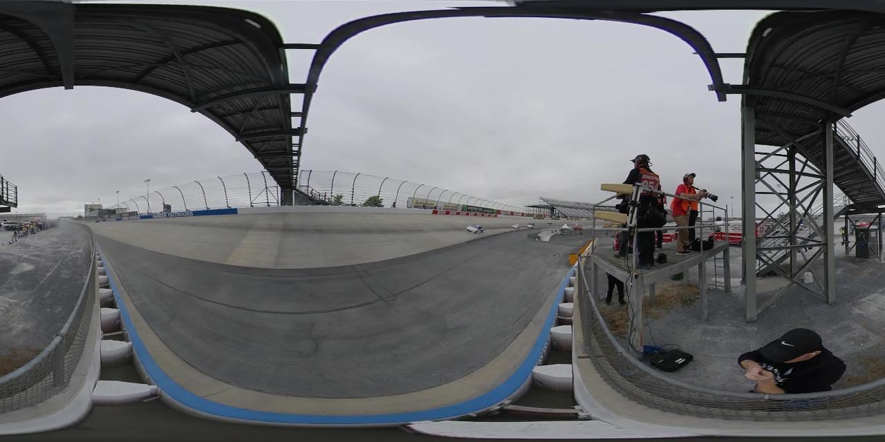 Dover 360 Racing From Underneath Turn 2 Bridge - Official Site Of NASCAR
