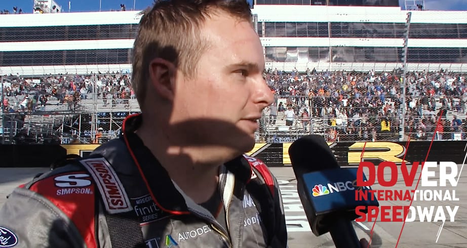 Cole Custer celebrates in Victory Lane at Dover | NASCAR.com