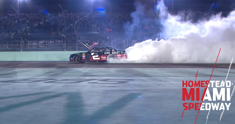 Tyler Reddick celebrates Xfinity Series Championship with burnout ...
