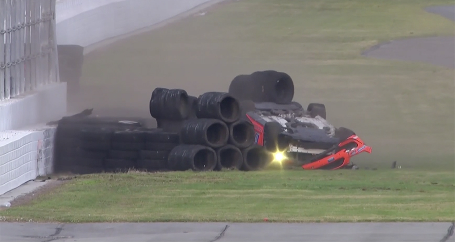 Scott Maxwell takes a tumble after hard crash at Daytona | NASCAR.com