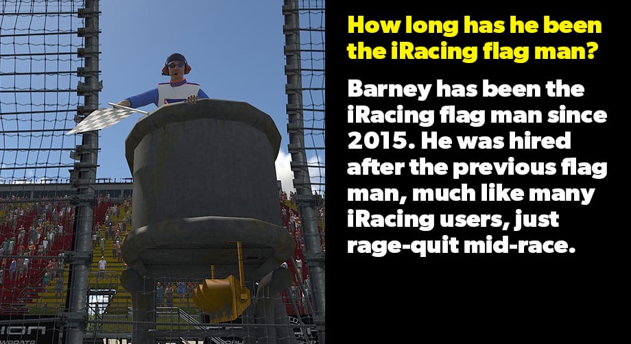 @nascarcasm exclusive interview: The iRacing Flag Man | NASCAR