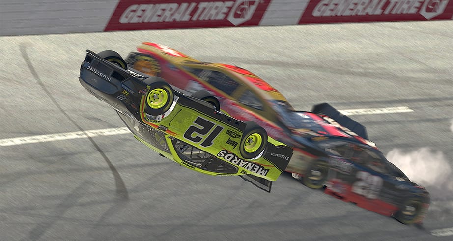 Ryan Blaney flips in second 'Big One' at Talladega | NASCAR