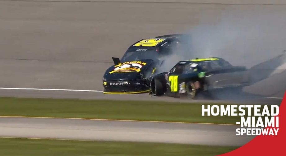 Moffitt, Miller wreck while battling at Miami in Xfinity Series race ...