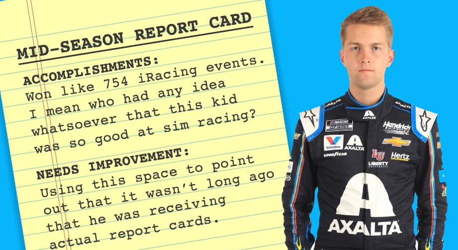 @nascarcasm: Midyear report cards for drivers | NASCAR