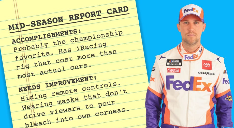 @nascarcasm: Midyear report cards for drivers | NASCAR