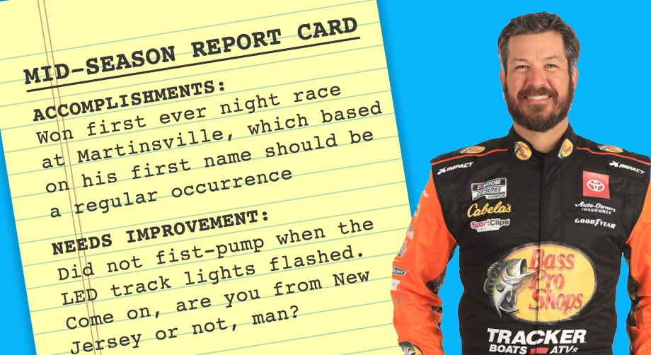 @nascarcasm: Midyear report cards for drivers | NASCAR