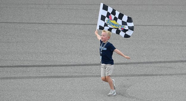 Keelan Harvick scores first win at 8 years old | NASCAR