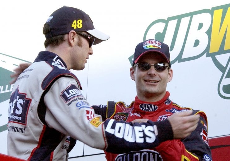 Career 1-2 finishes of Jeff Gordon, Jimmie Johnson | NASCAR