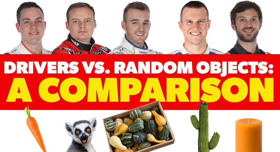 @nascarcasm: Drivers vs. random objects | NASCAR