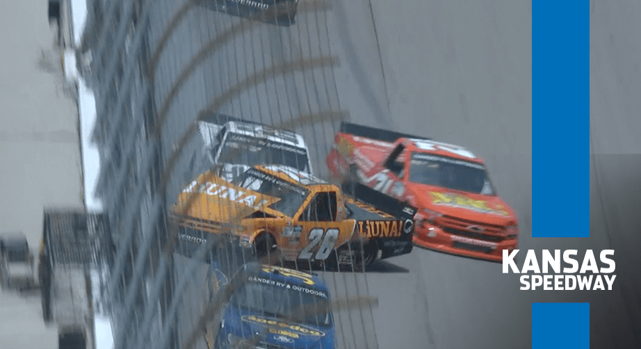 Tyler Ankrum, Brett Moffitt tangle at Kansas | NASCAR