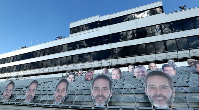 @nascarcasm: Can we send race tracks cardboard cutouts? | NASCAR