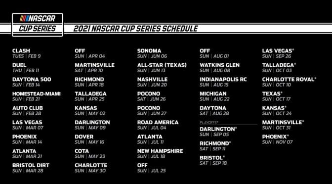 NASCAR introduces three new tracks, two new layouts to 2021 NASCAR Cup ...