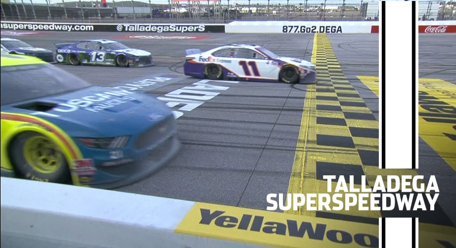 Talladega finish for the ages; Hamlin wins in finish-line battle | NASCAR