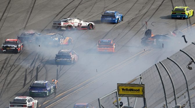 'Big One' takes out playoff drivers in Stage 2 at Talladega | NASCAR
