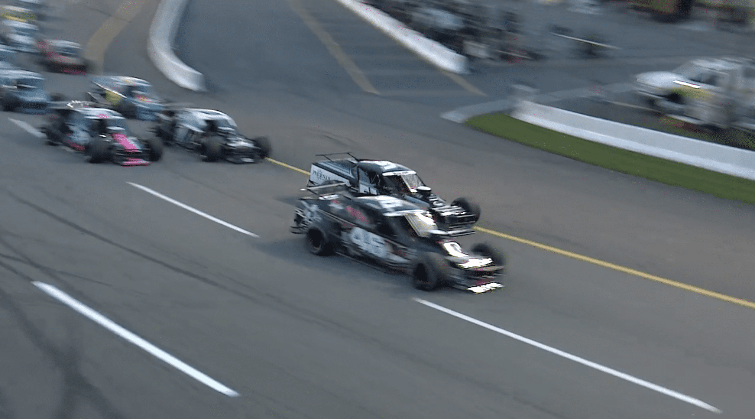 Craig Lutz Takes The Lead - Official Site Of NASCAR