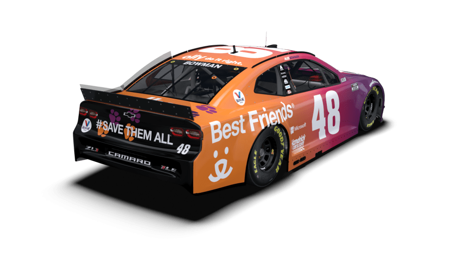 Alex Bowman's Best Friends Animal Society scheme by Ally | NASCAR