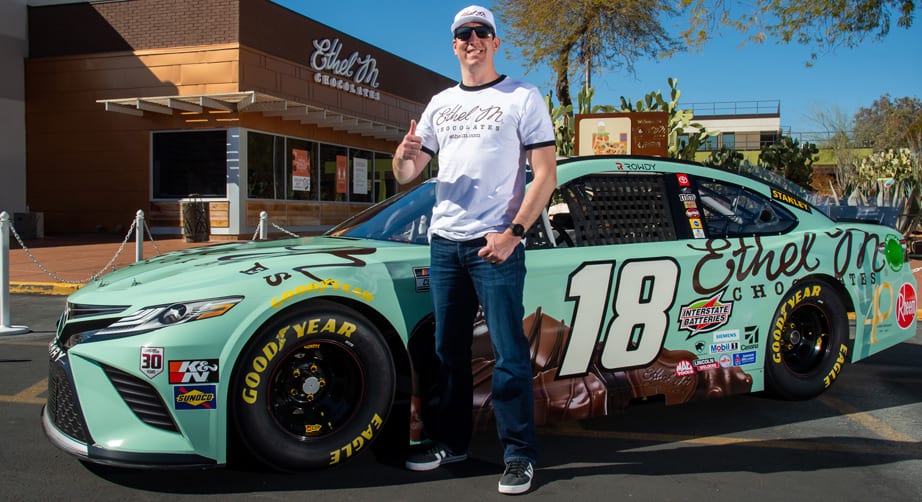 Kyle Busch celebrates with Ethel M Chocolates | NASCAR