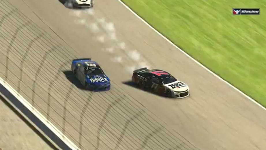 Bob Bryant gets turned by Zack Novak at Atlanta | NASCAR