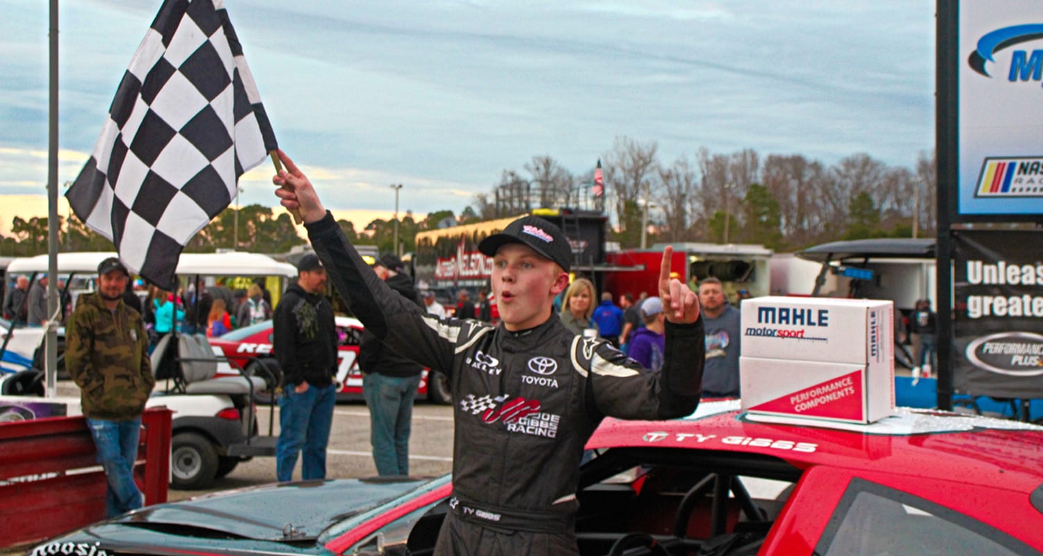 Ty Gibbs Scores Emotional Victory at Myrtle Beach - Official Site Of NASCAR