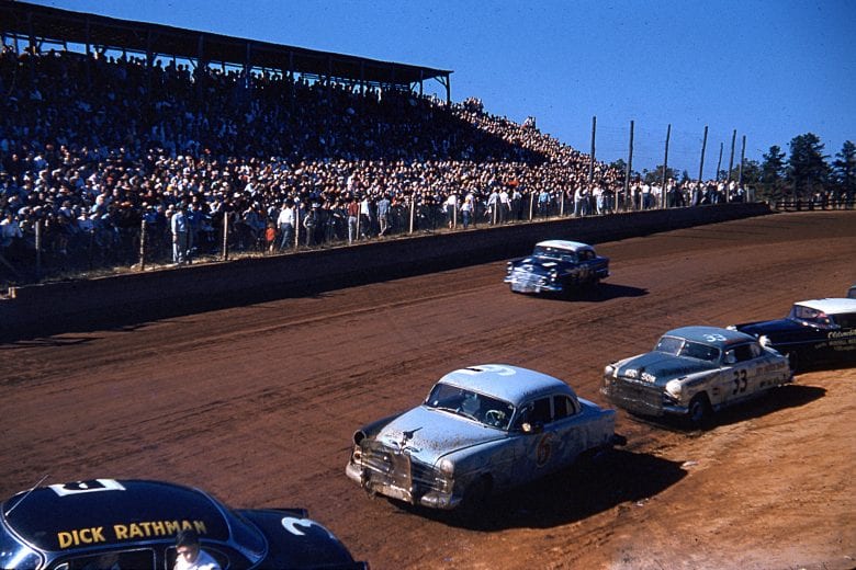 NASCAR's past on dirt tracks in black-and-white, color photos | NASCAR