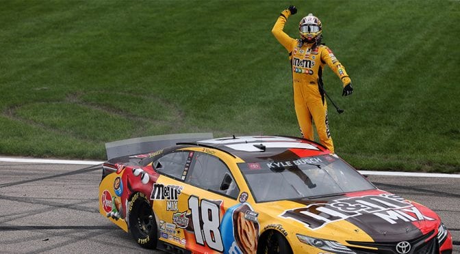 Kyle Busch wins at Kansas on 36th birthday | NASCAR
