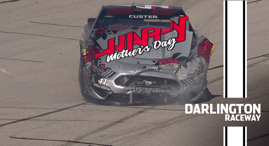 Cole Custer plows inside wall after contact with Anthony Alfredo | NASCAR