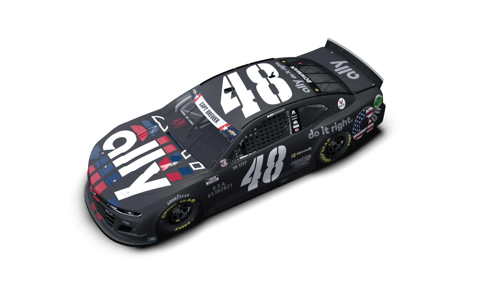 First look: Alex Bowman's Ally Patriotic No. 48 Chevrolet | NASCAR
