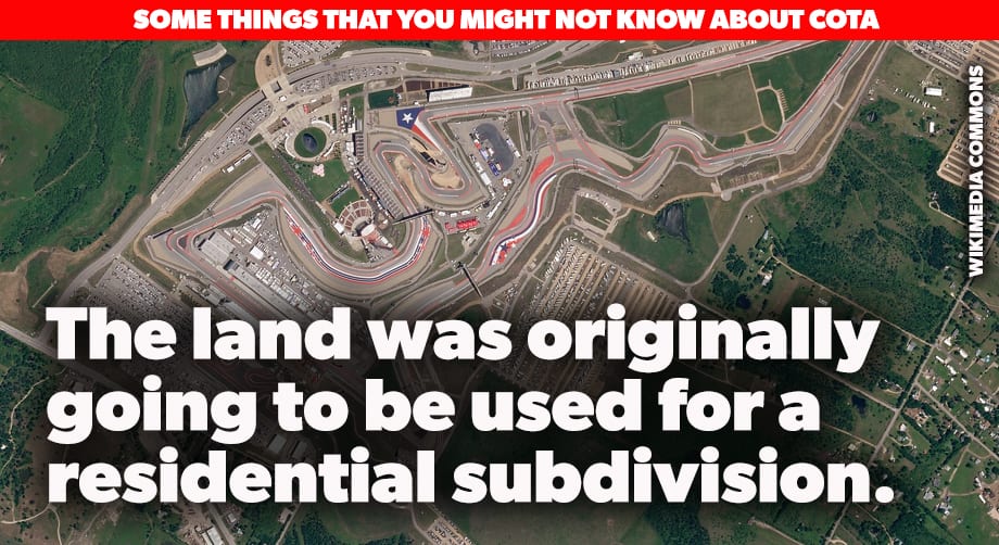 @nascarcasm: Things you may not know about COTA | NASCAR