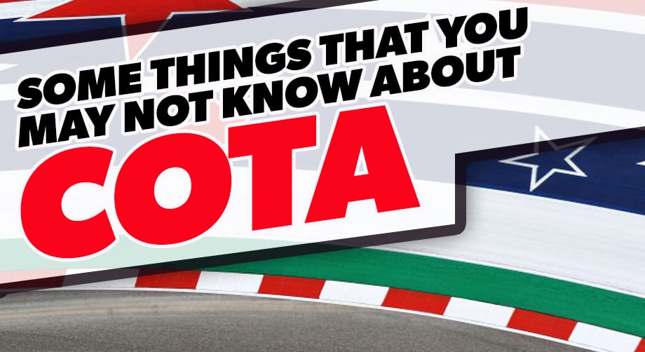 @nascarcasm: Things you may not know about COTA | NASCAR