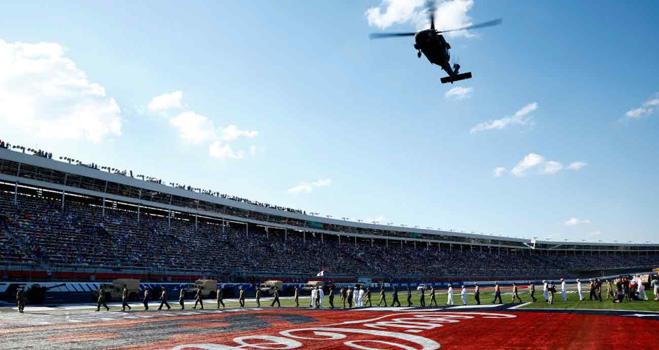 Nascar Salutes Honoring Military At Charlotte