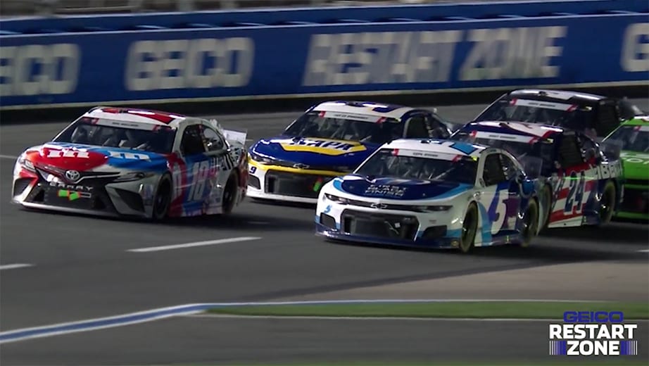 GEICO Restart Zone: Kyle Larson too strong in late restarts | NASCAR