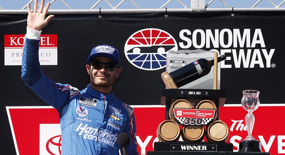 Cheers to NASCAR's return to Wine Country; Kyle Larson sweeps race | NASCAR