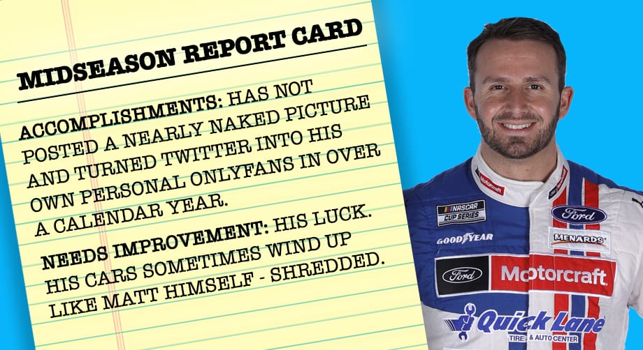 @nascarcasm: Midseason driver report cards | NASCAR