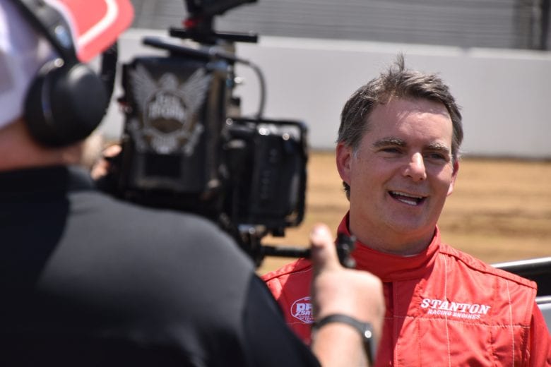 Indianapolis Motor Speedway dirt: Jeff Gordon tests sprint car | NASCAR