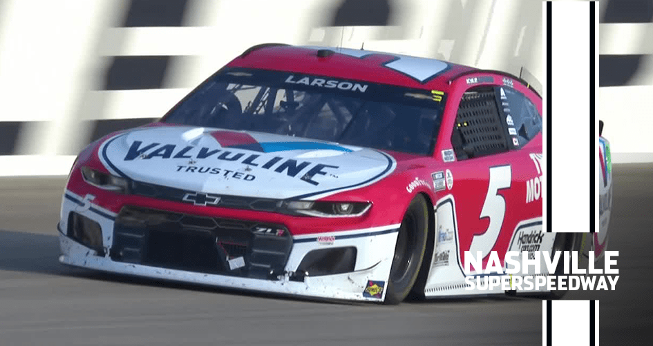 Three-peat: Larson wins third consecutive points race | NASCAR