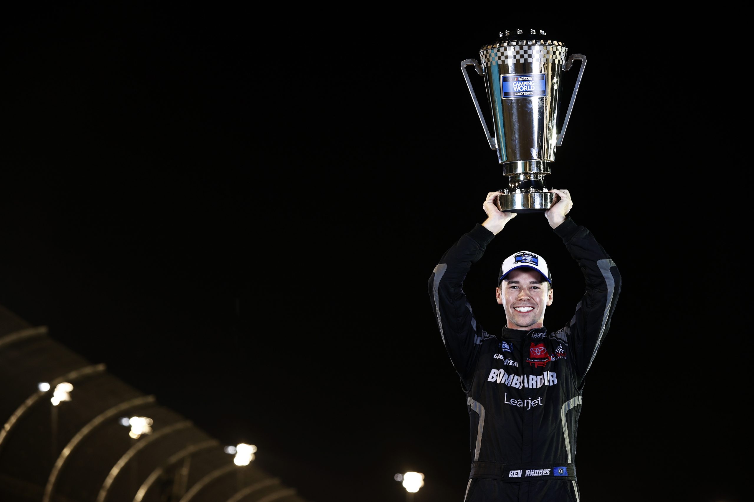 Portraits of a champion: 2021 title winners with their trophies | NASCAR