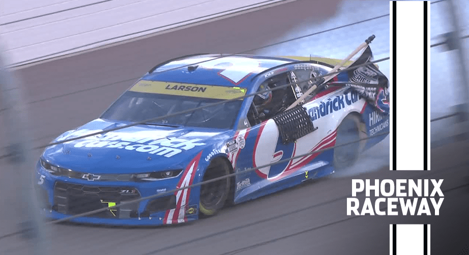 Kyle Larson in tears during victory burnout | NASCAR
