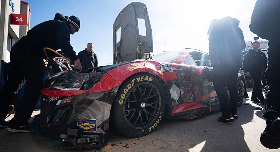 Tyler Reddick crashes during Next Gen testing at Charlotte | NASCAR
