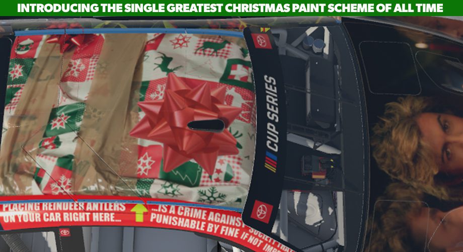 @nascarcasm: The greatest Christmas paint scheme ever | NASCAR