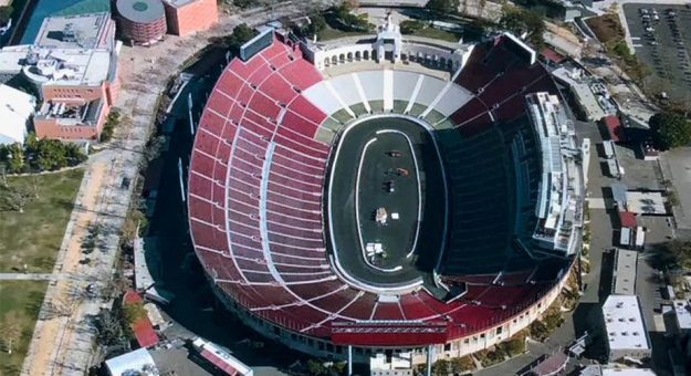 How NASCAR turned a football field into a race track| NASCAR