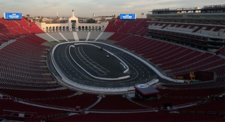 How NASCAR turned a football field into a race track | NASCAR