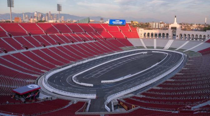 How NASCAR turned a football field into a race track | NASCAR