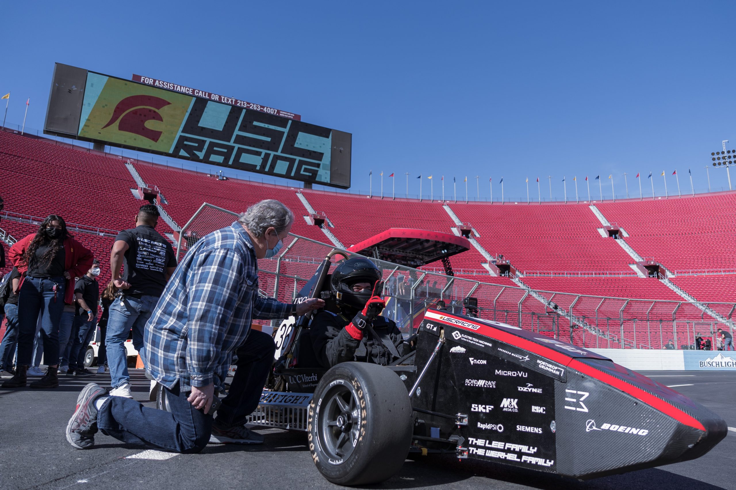 USC Racing program takes laps at LA Coliseum | NASCAR