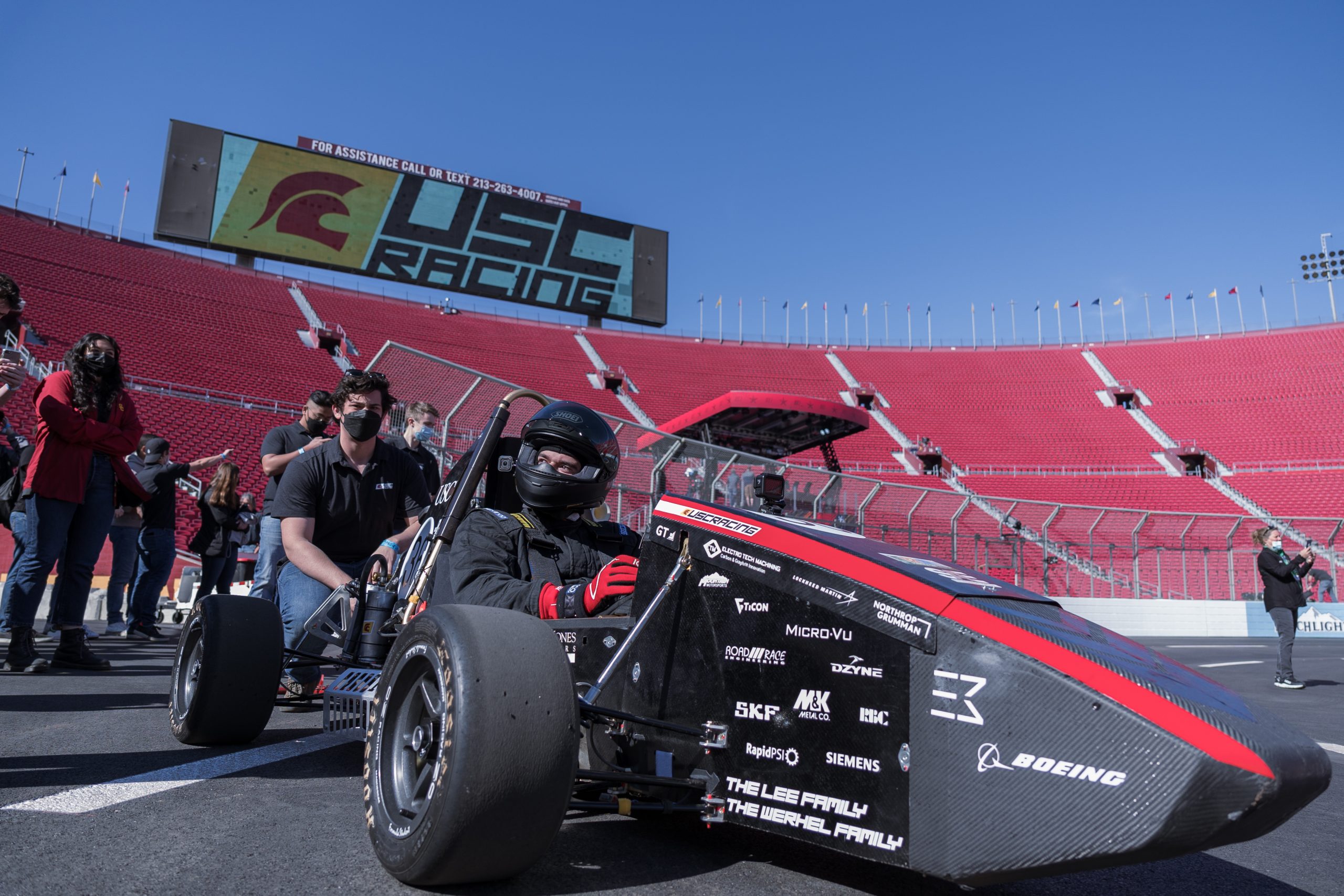 USC Racing program takes laps at LA Coliseum | NASCAR