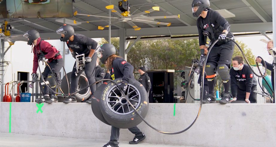 Ryan Flores breaks down a new pit-stop technique from JGR | NASCAR