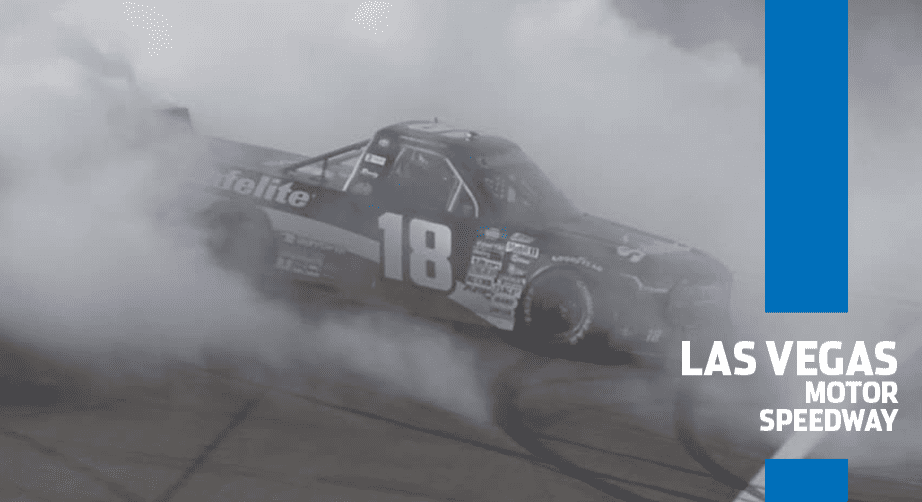 Chandler Smith celebrates Las Vegas win in victory burnout | NASCAR